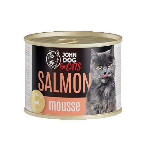 John Dog for Cats - Łosoś - Mus 200g > John Dog